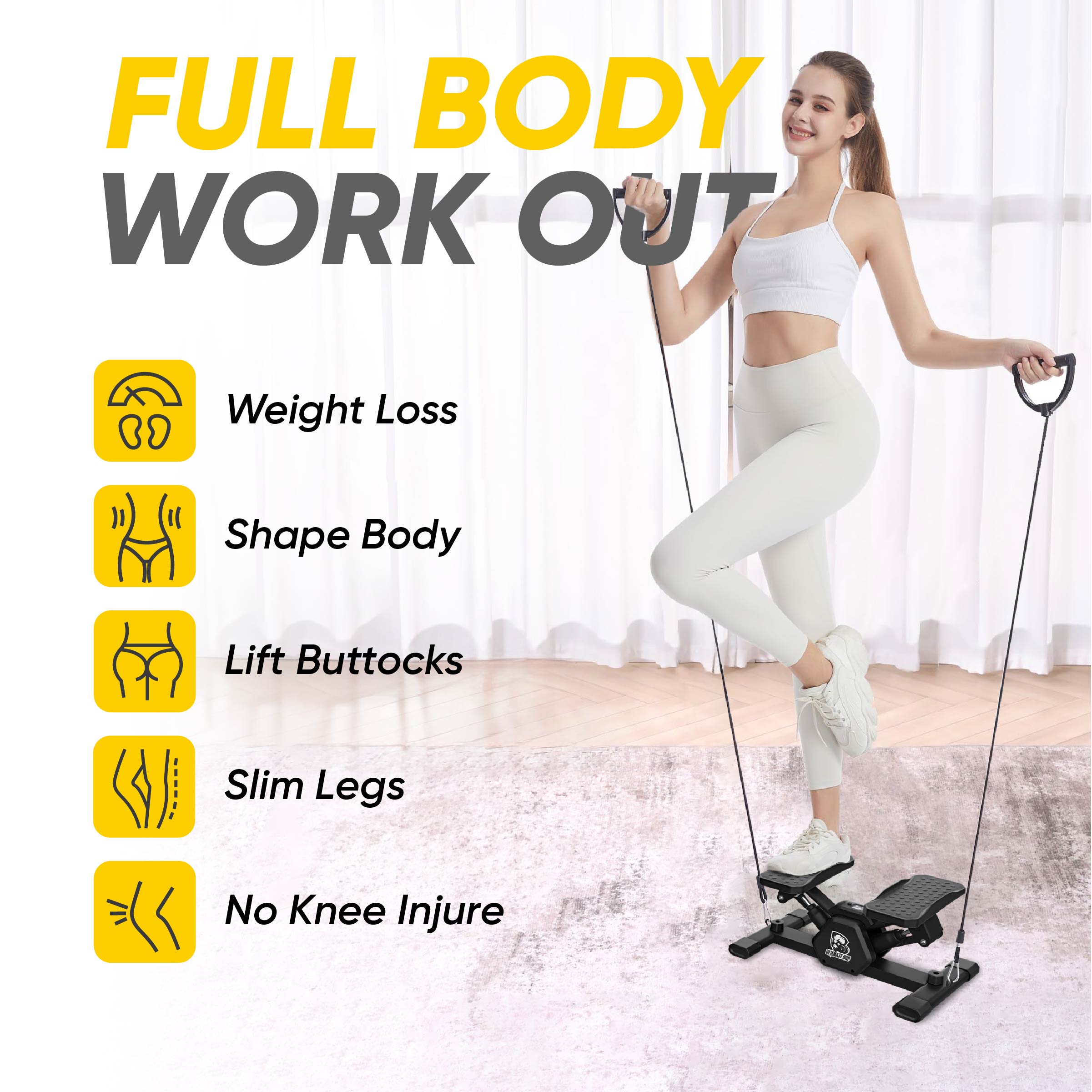 Ultimate Sup, Premium Stepper Machine, Twist Steppers for Exercise, Mini Stair Stepper, Home Gym ...