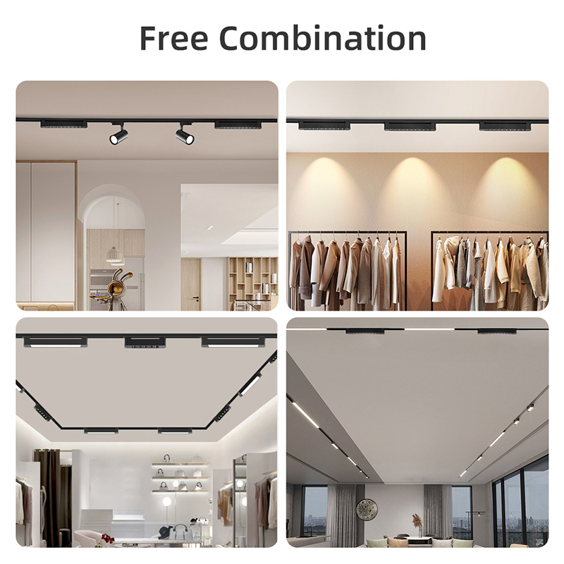 Led Track Light Bar 12W 20W 30W 40W COB Track Lamp Linear Lighting ...