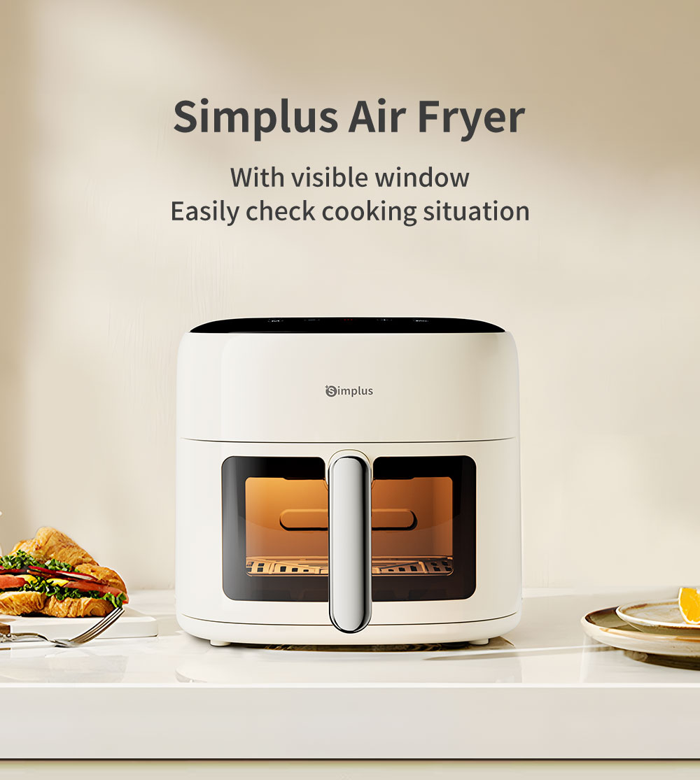 Simplus Air Fryer | 6.5L Large Capacity | 1500W Power | Non-Stick ...