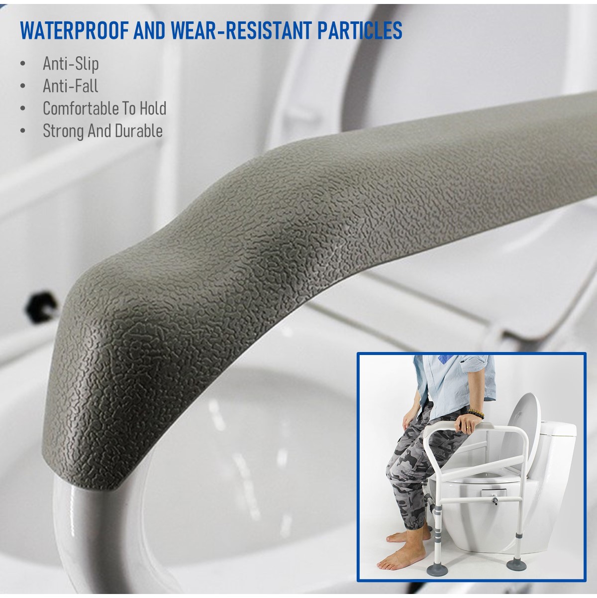 🏅Safety Toilet Railing | Foldable Toilet Bowl Support | Toilet Frame ...