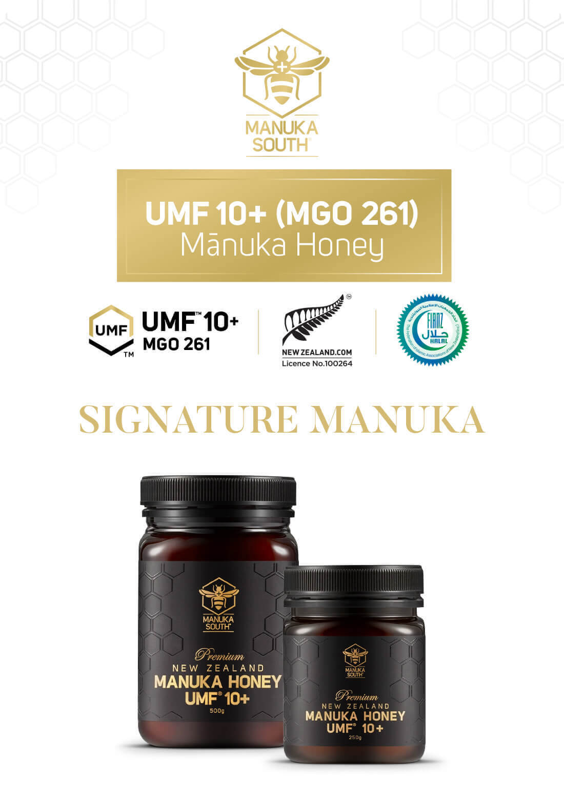 Manuka South Manuka Honey UMF 10+ MGO261 (250g) Authentic 100% New Zealand Manuka Honey | Shopee ...