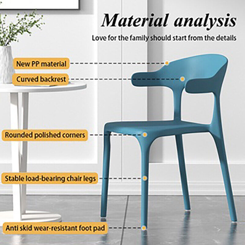 SNB Plastic Chair Dining Chair with PP Material Modern Style Elegant ...