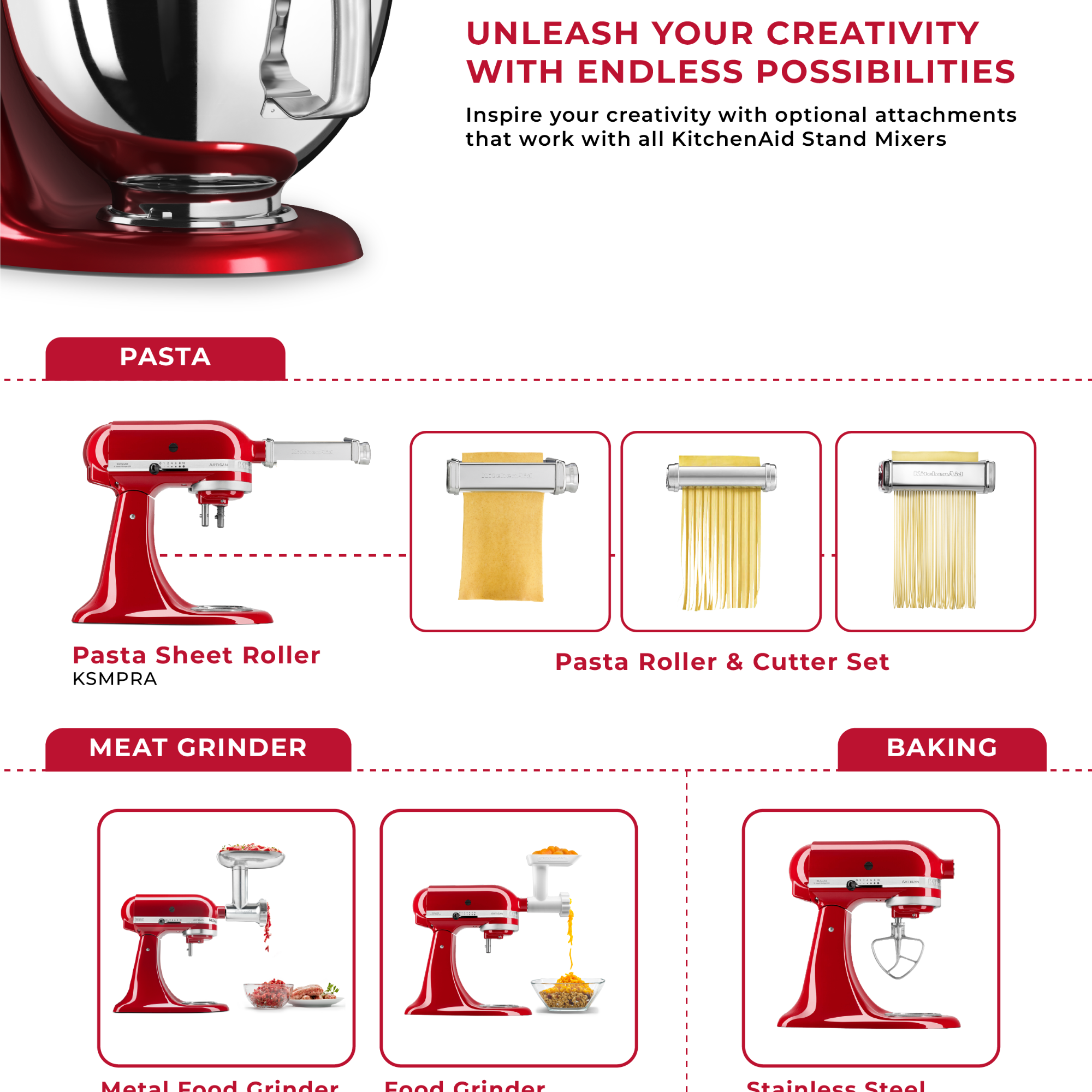 KitchenAid Artisan 4.8L Tilt Head Stand Mixer [5KSM125] - Heavy Duty ...
