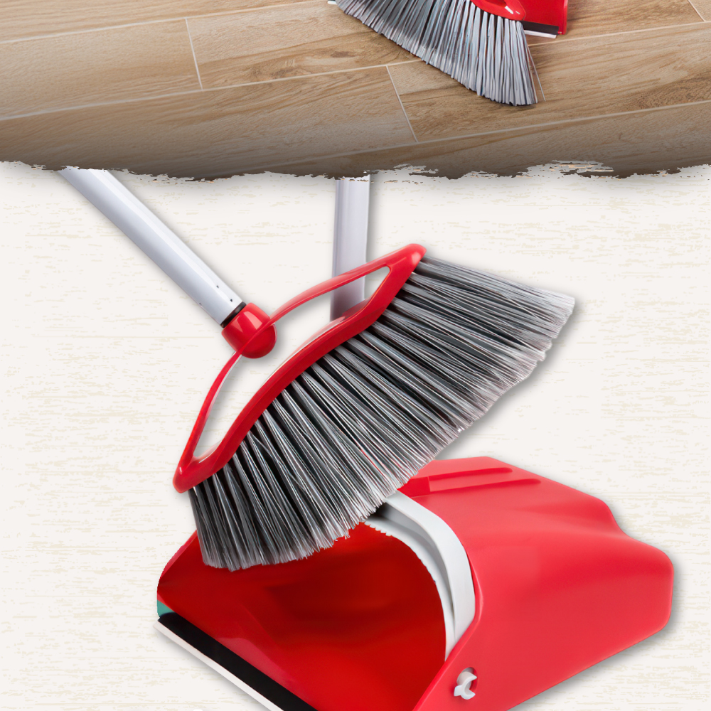 [HOUZE] LIAO Dustpan & Broom Set (with Swivel Dust Pan) | Shopee Singapore