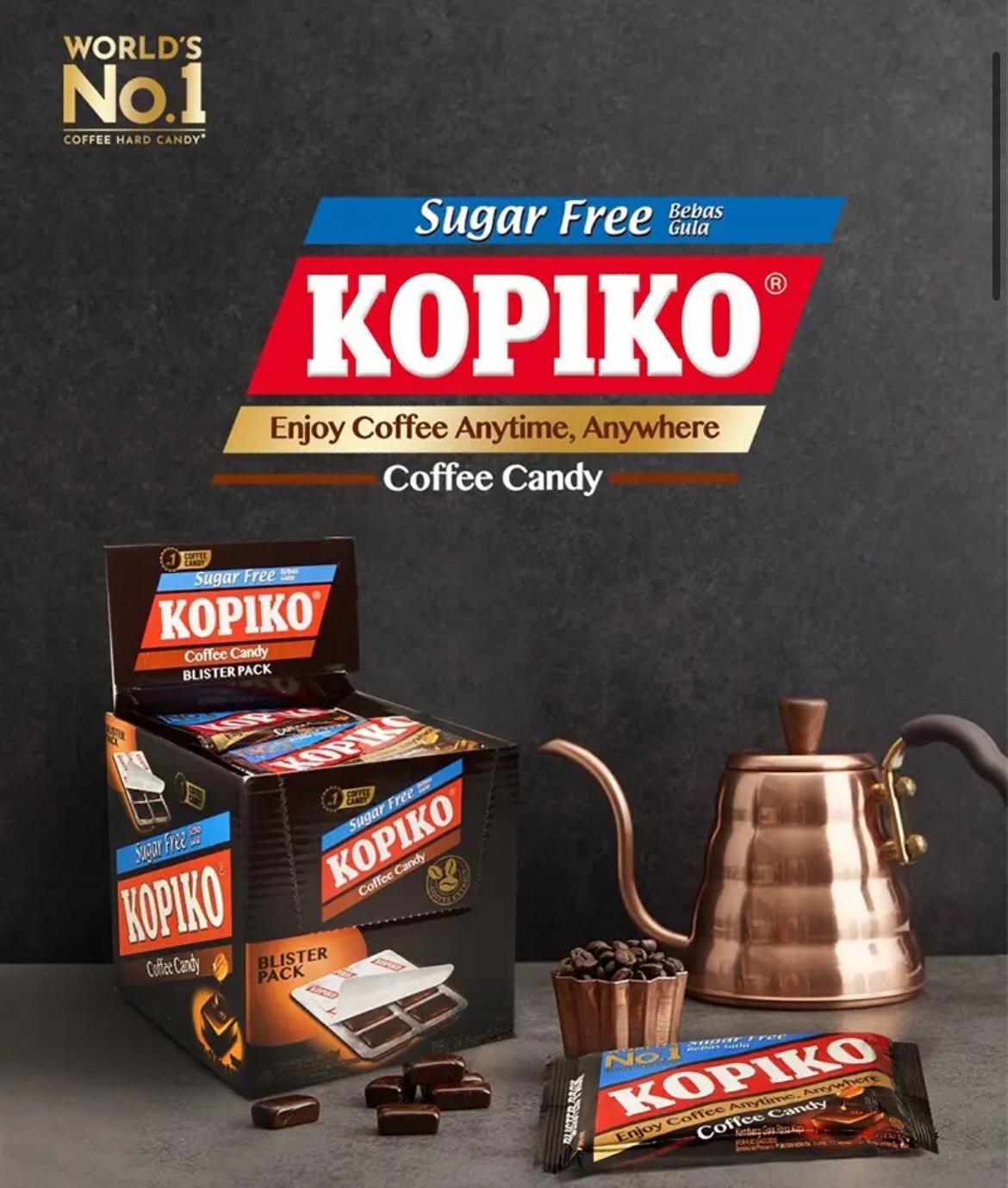 [KOPIKO] Original / Sugar Free Coffee Candy Hard Candy Blister Type 32g ...