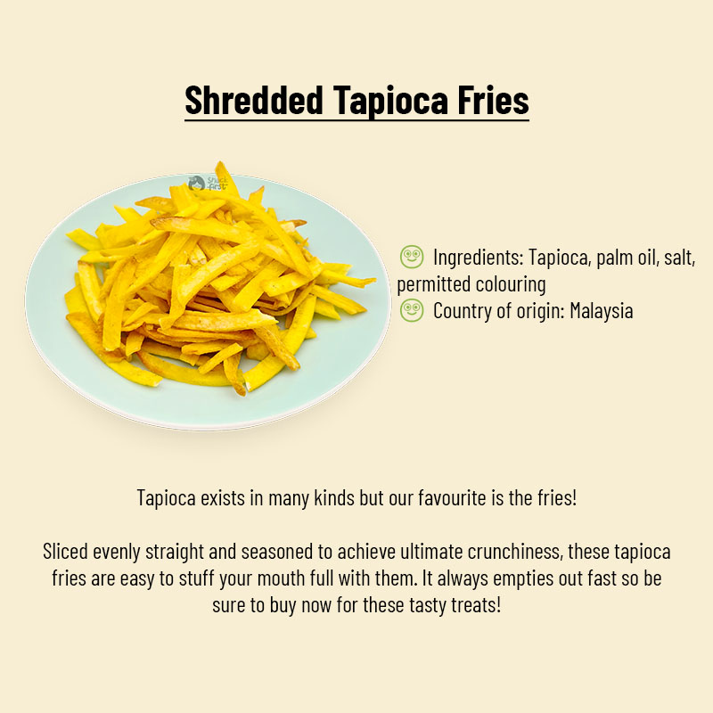 SnackFirst Shredded Tapioca Fries 120g/500g Old School Snacks Biscuits ...