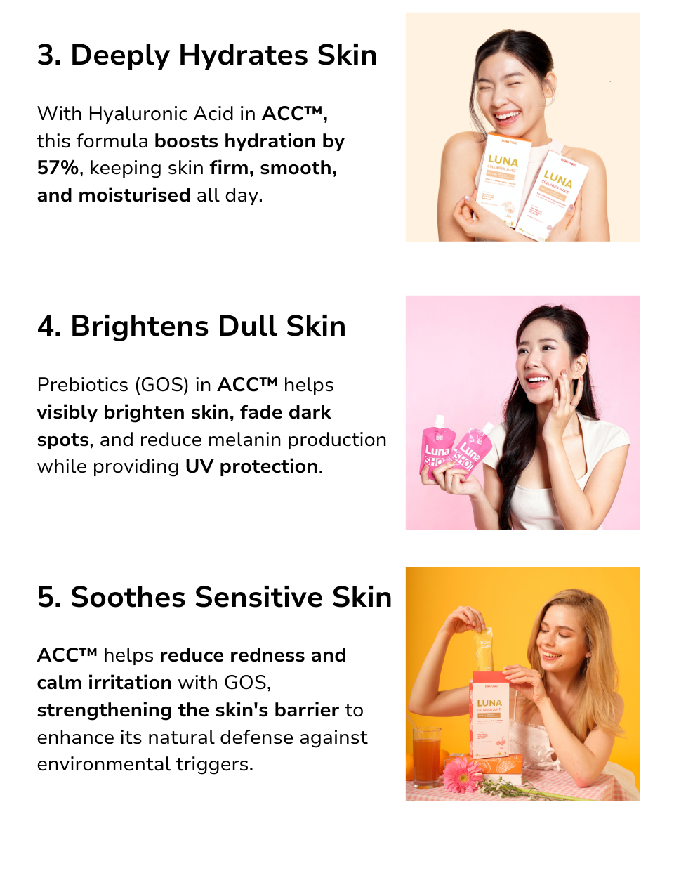 [1 Serving/Sachet] Luna Collagen Juice – 5-in-1 | 7000mg ACC™ to ...