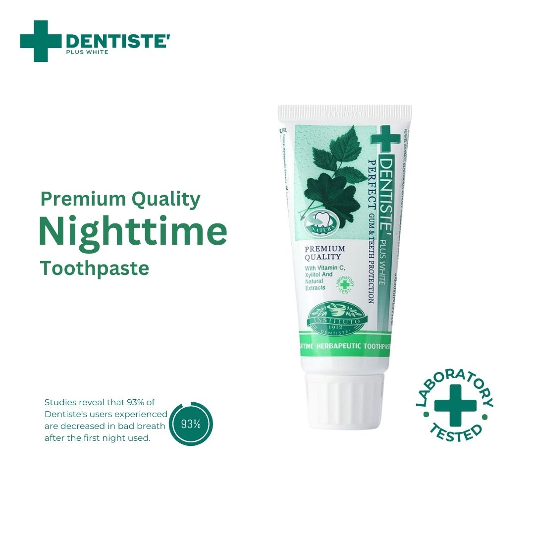 Dentiste Bundle of 6 Nighttime Toothpaste 60g+Free 100ml Mouth Rinse ...