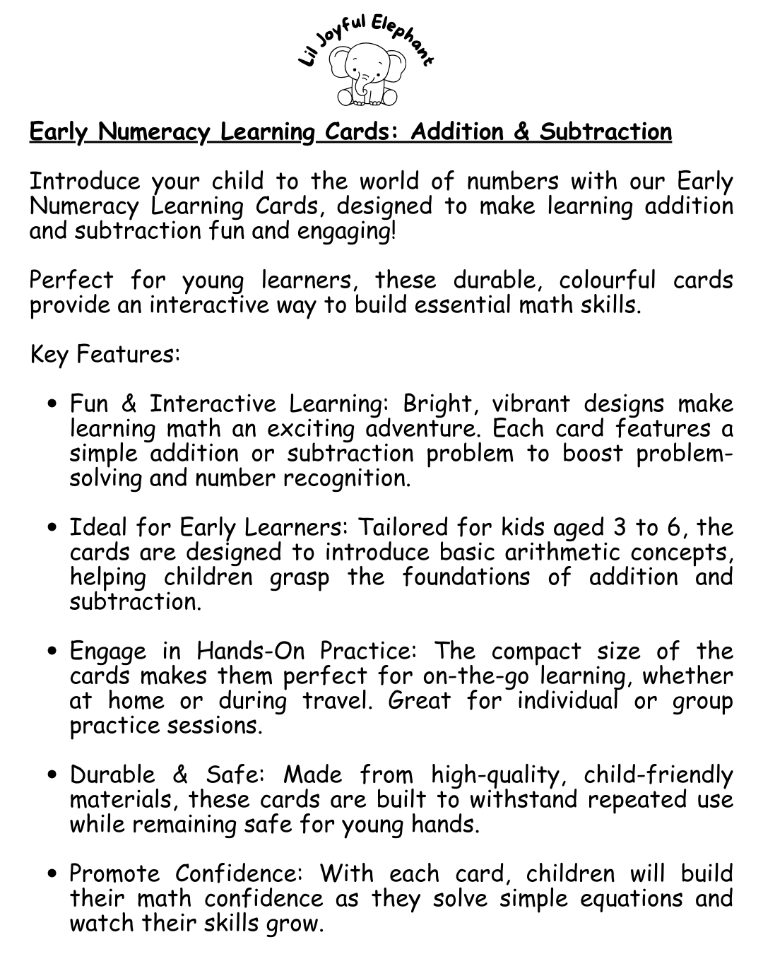 [SG Stock] Toddler & Preschoolers’ Early Numeracy Cards (Additions ...