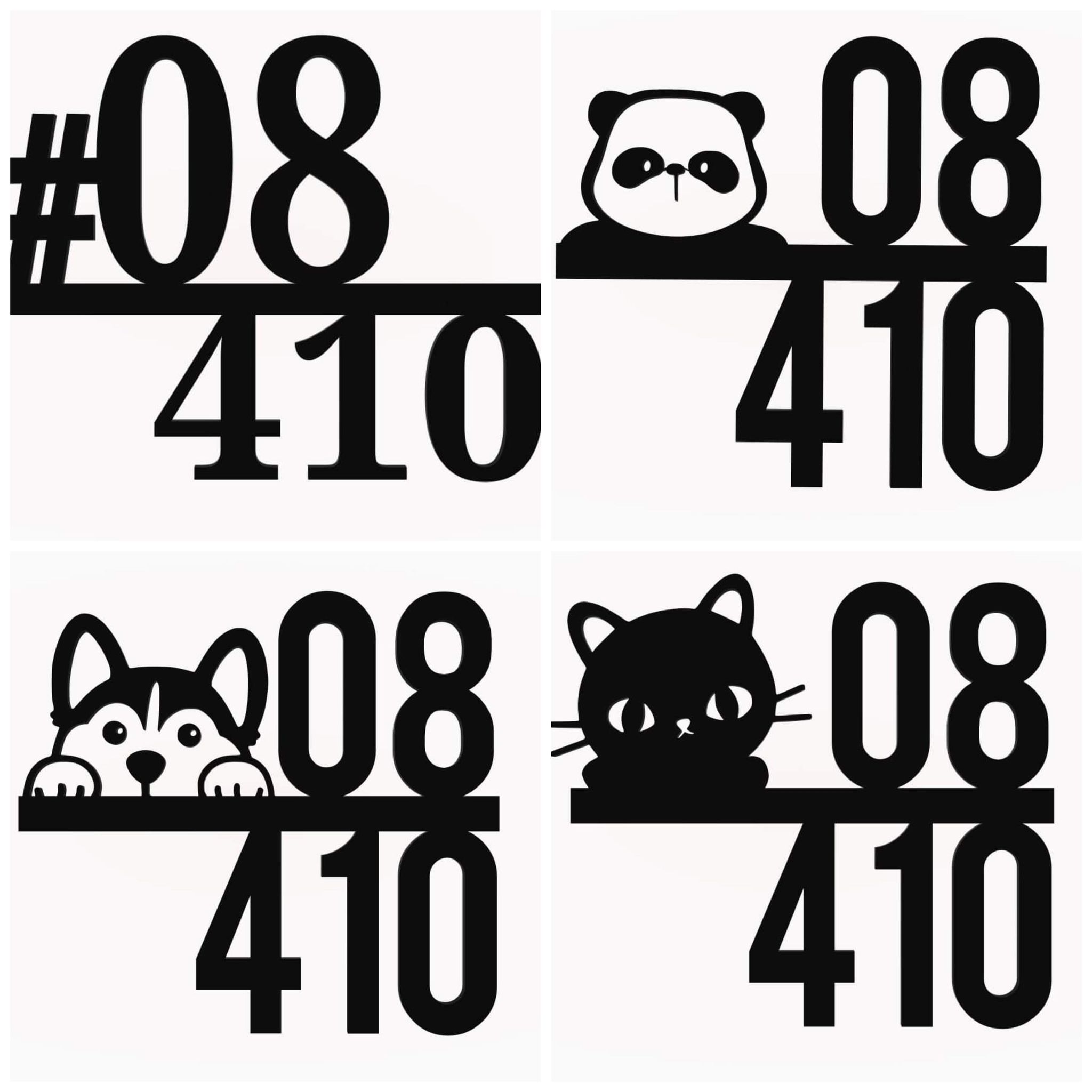 Customised House Unit Number Signage | Personalised House Gate Unit ...