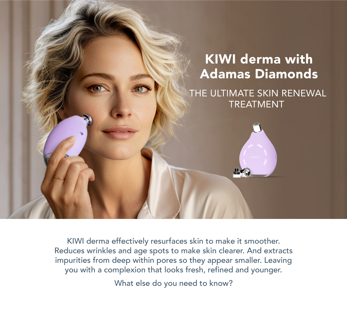 FOREO KIWI Derma Microdermabrasion Machine Whitehead & Black Head ...