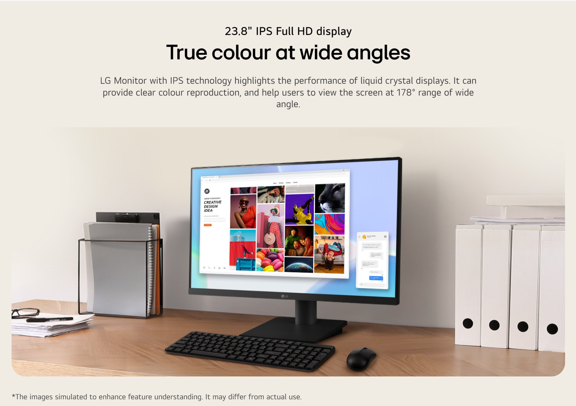 LG 24" IPS Full HD 100Hz Borderless Design Monitor with Built-in ...