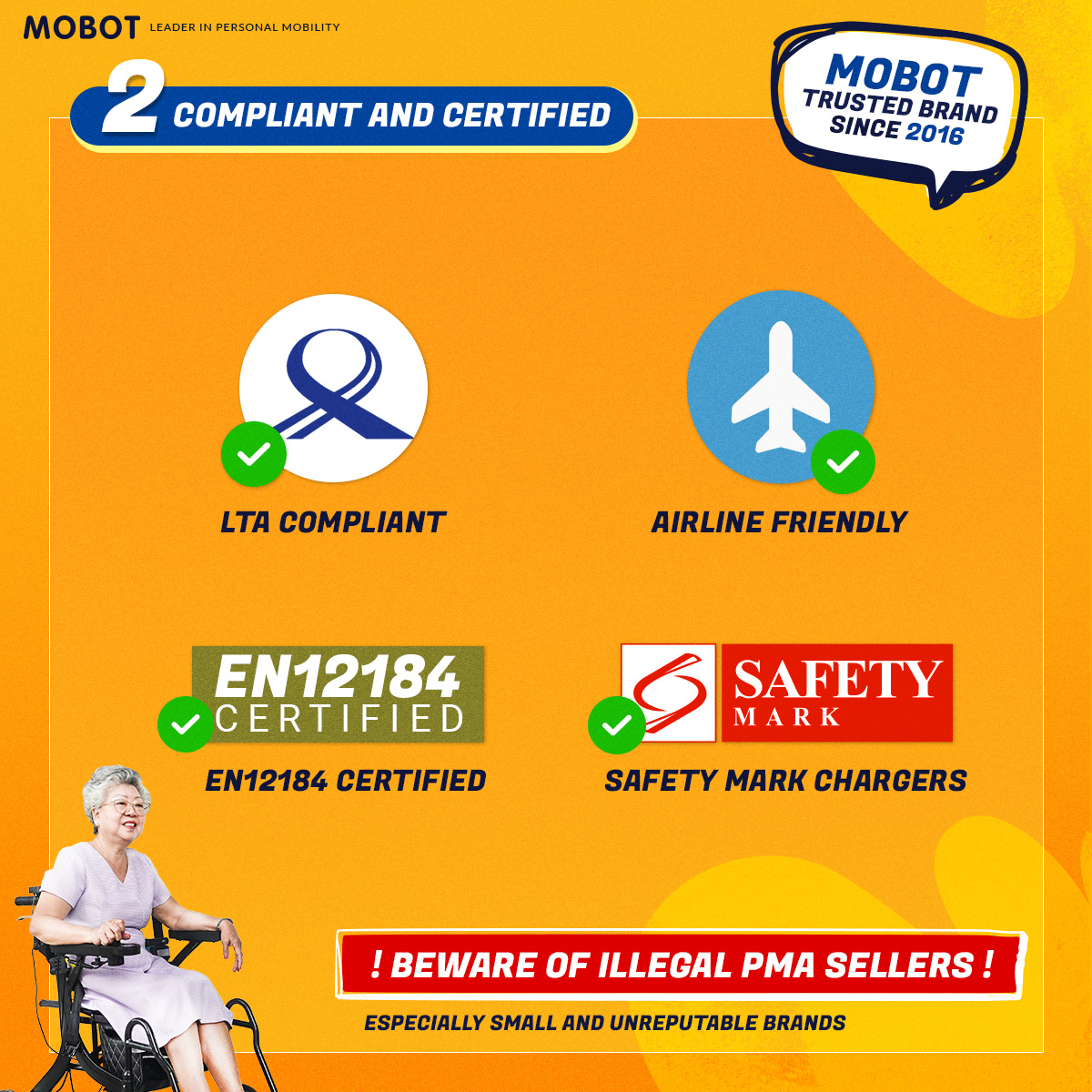 MOBOT SG OFFICIAL | Aura X 4 Wheel Mobility Scooter | 24V 12AH ...