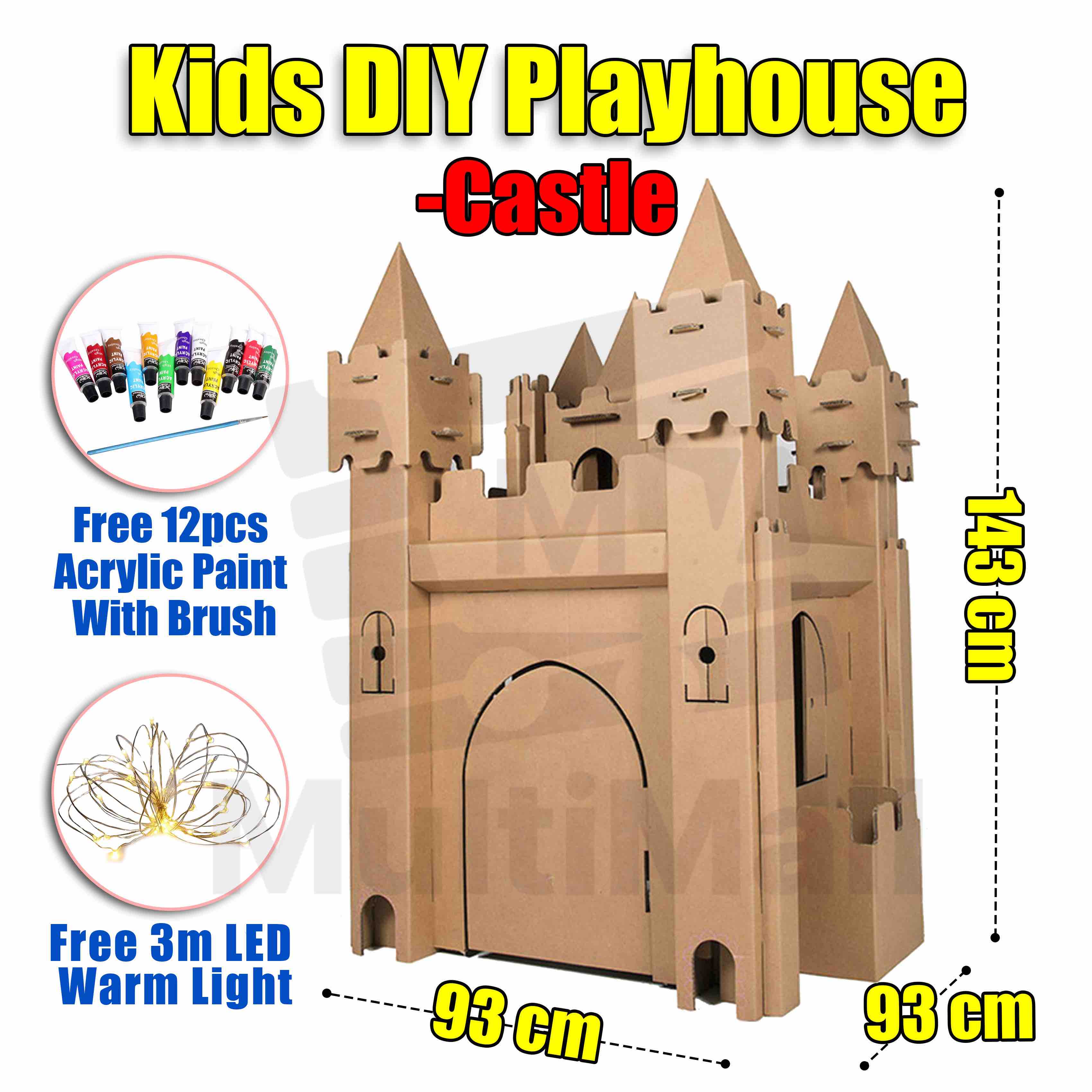 Big 3D DIY Cardboard Toy House For Kids Fun | DIY Craft For Kids | Kid ...