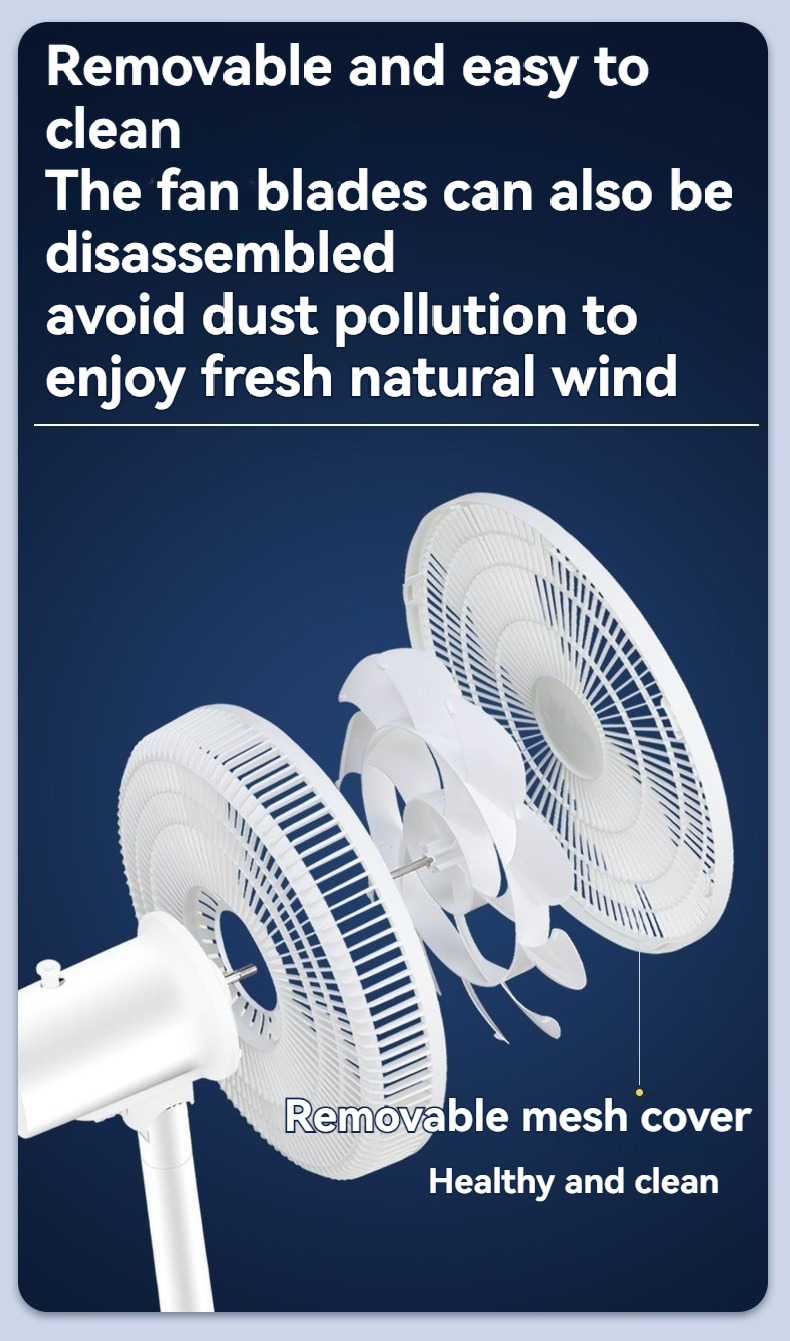 Premium 2IN1 Smart Adjustable Standing Floor Fan/Air Circulation Fan ...