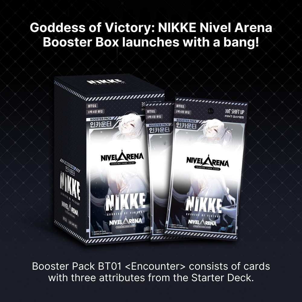 KOREA NIKKE Goddess Of Victory NIVEL ARENA Card Booster Box Encounter ...