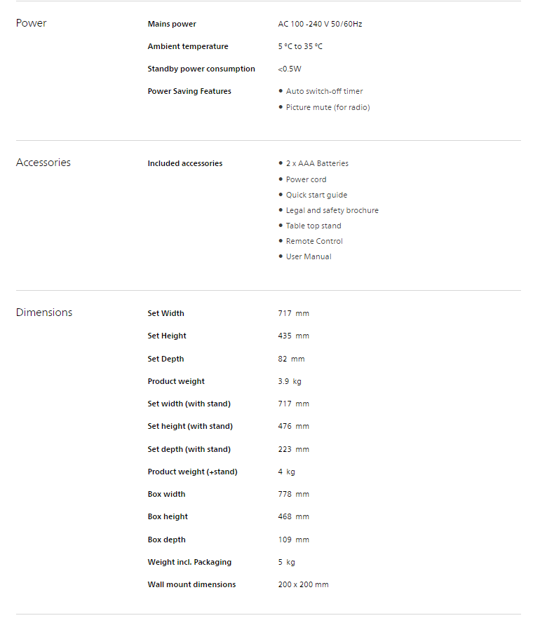 PHILIPS 32PHT6509/98 32" GOOGLE SMART LED TV ENERGY LABEL: 4 TICKS 3 ...