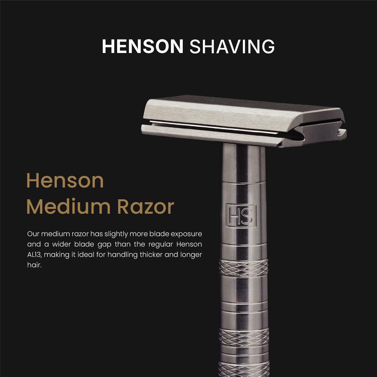[100 BLADE + STAND] HENSON AL 13 Medium Facial Razor - Single Blade ...