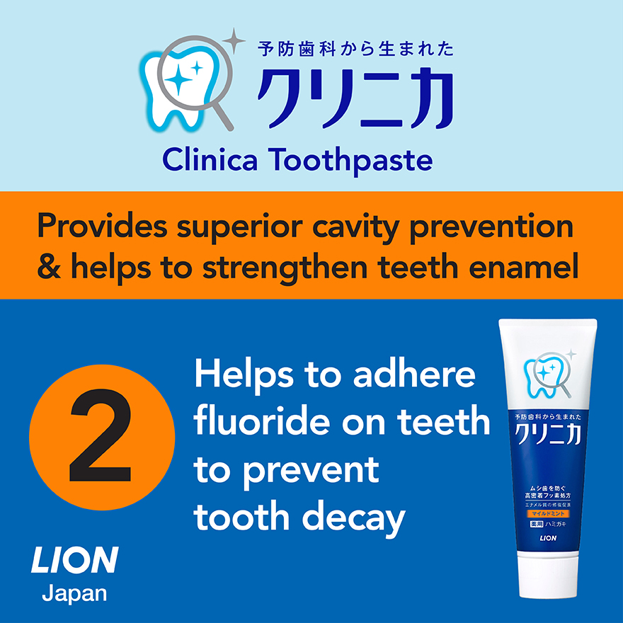 CLINICA Toothpaste (Mild Mint) 130g | Shopee Singapore