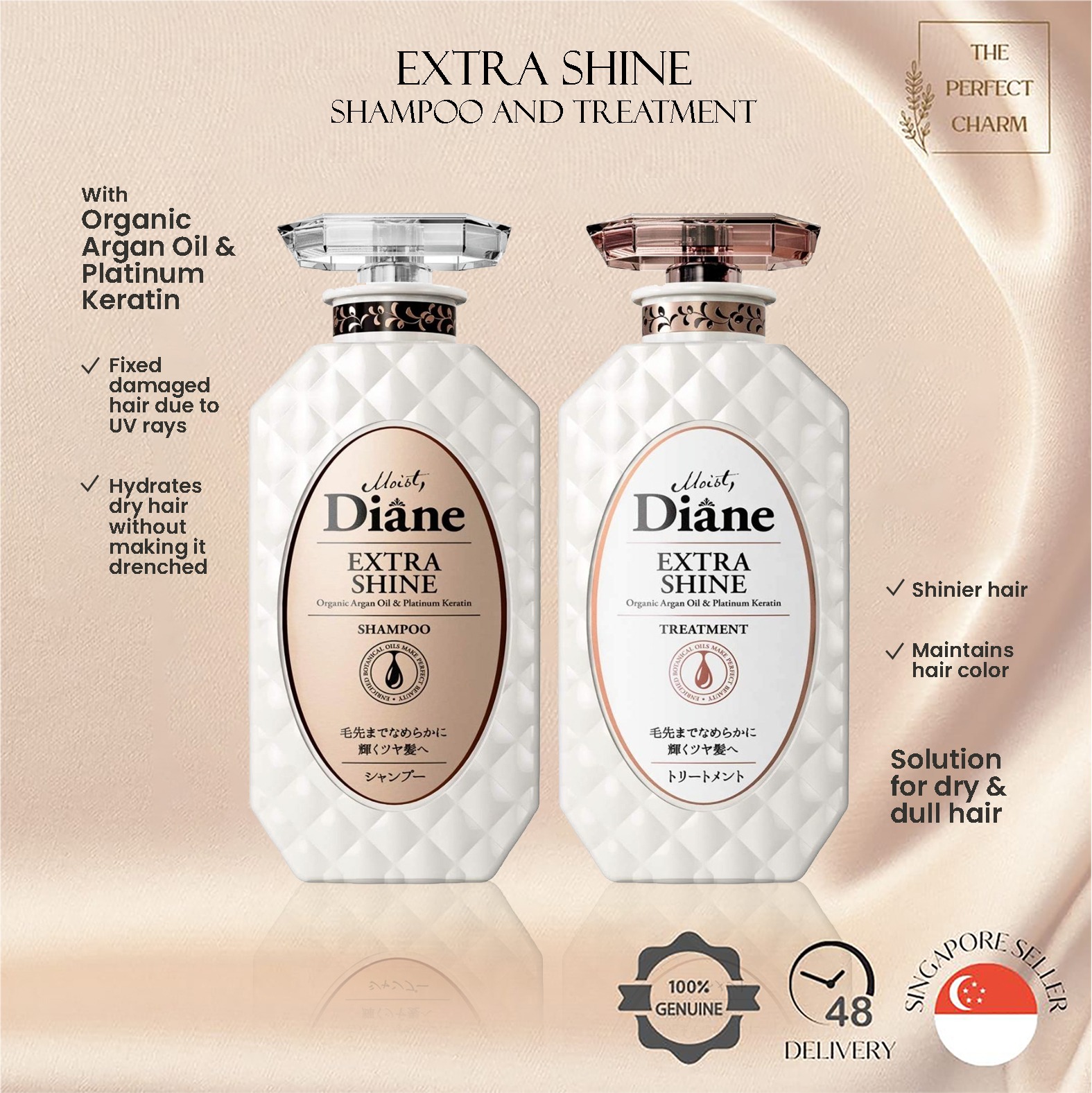 SG - Moist Diane Perfect Beauty Hair Shampoo Treatment 450ml Made in ...