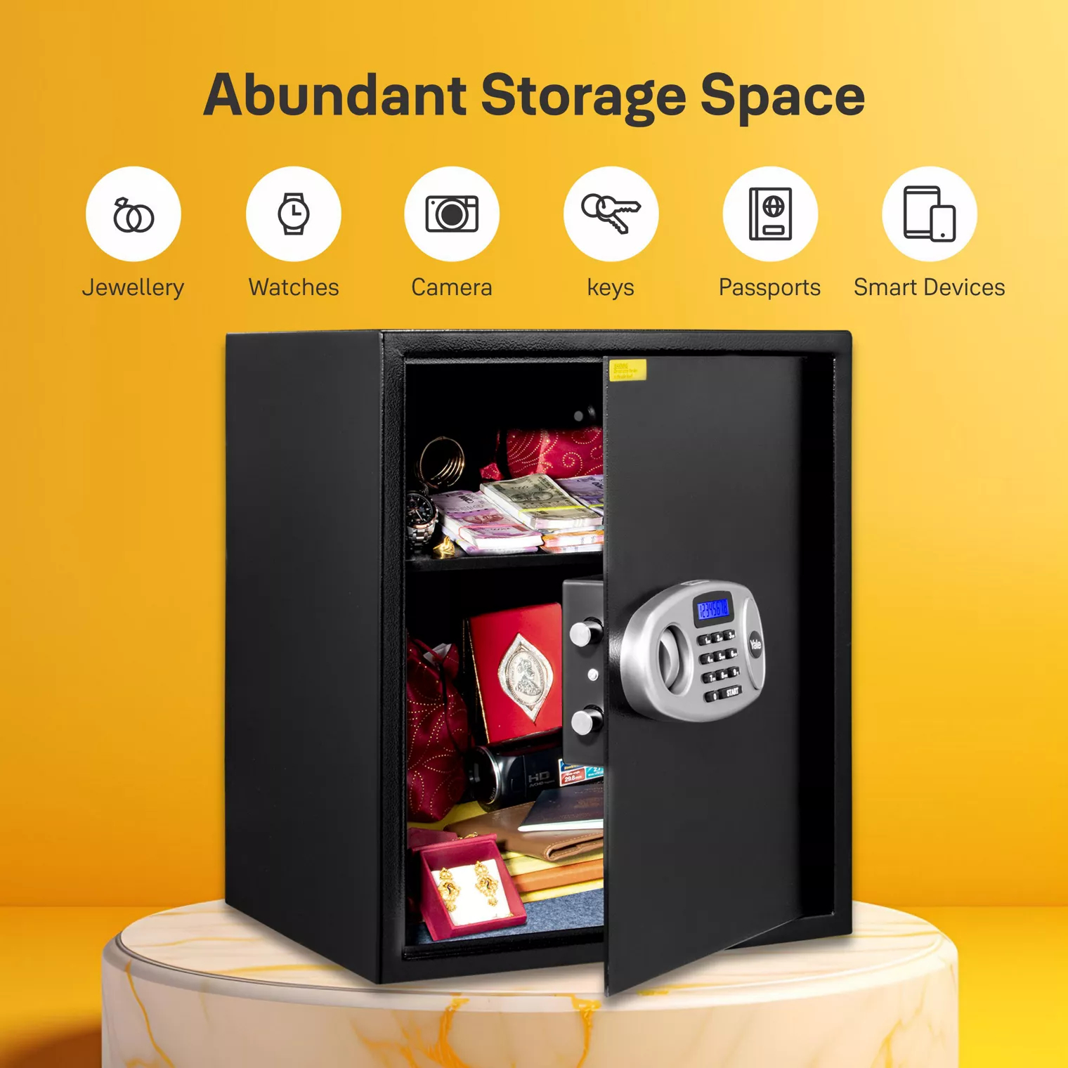 Yale Standard YSS/520/DB2 Digital File Large Safe (520x350x360mm) (1 ...