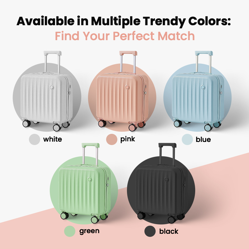 18 inch Luggage ABS+PC luggage with Cup Holder murah beg bagasi murah ...