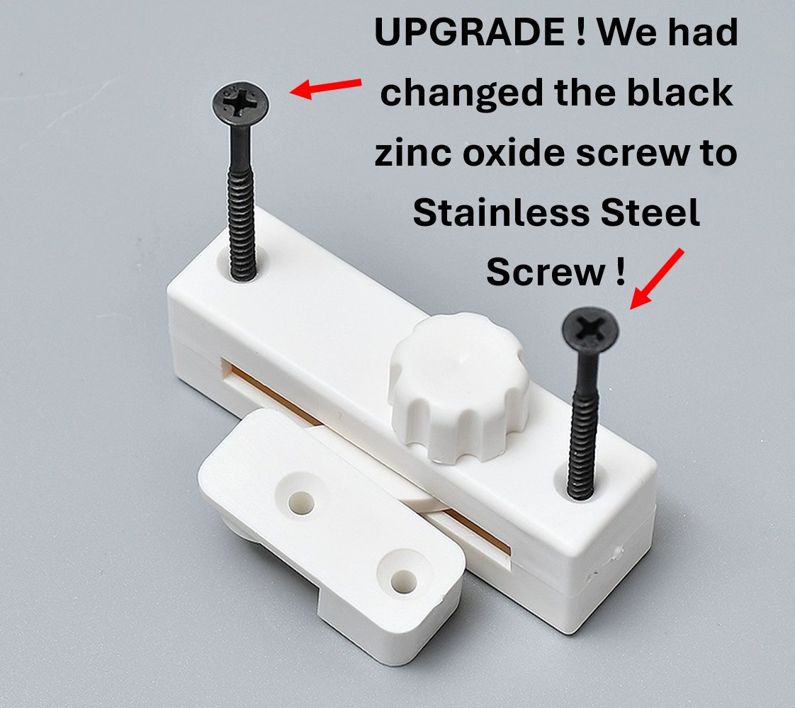 PVC Folding Door Lock ️ Toilet Folding Panel Door Lockset ️ Bathroom Plastic Turn Lock ️ Toilet ...
