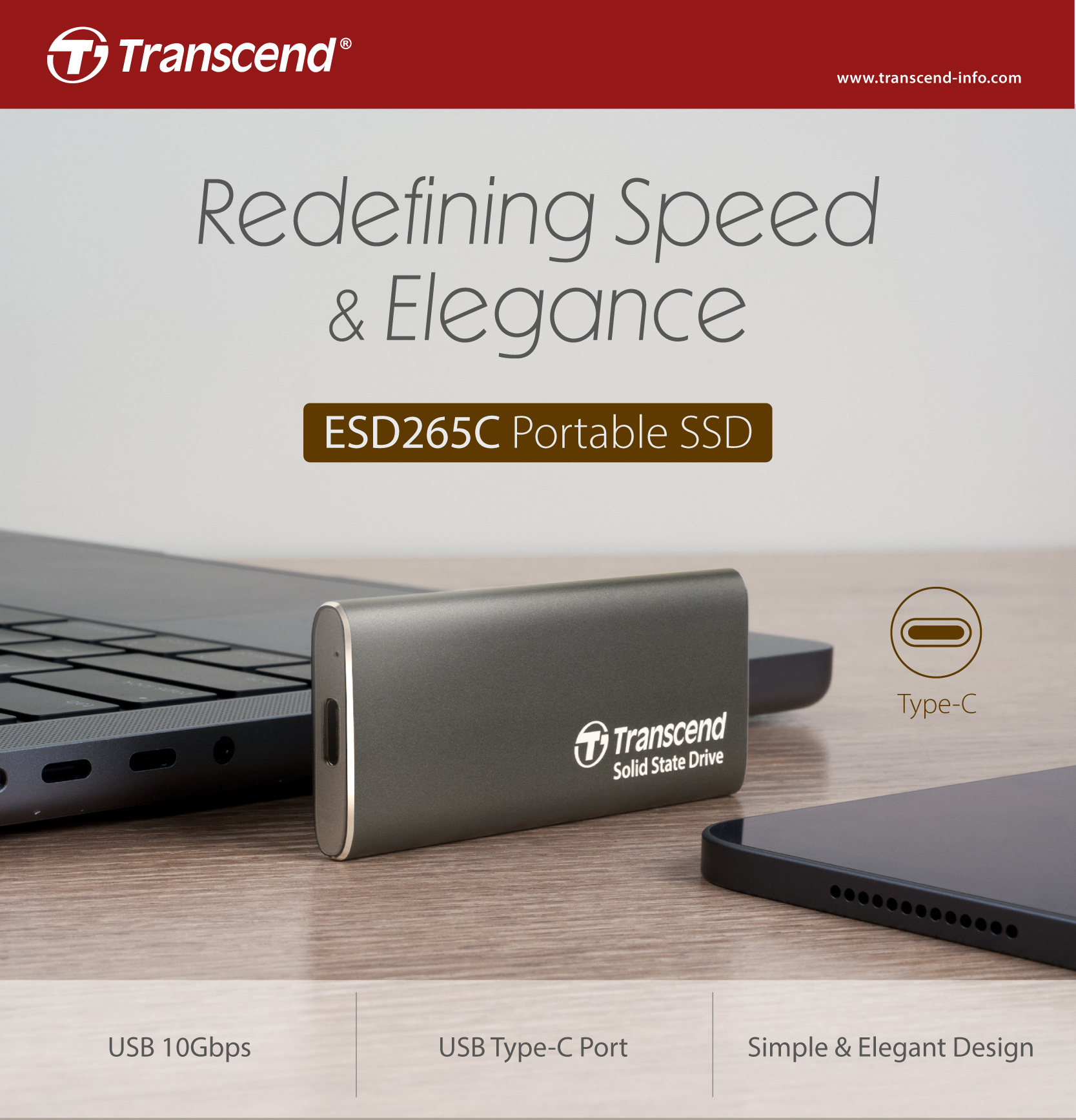 Transcend ESD265C Portable SSD - 1TB/2TB | Shopee Singapore