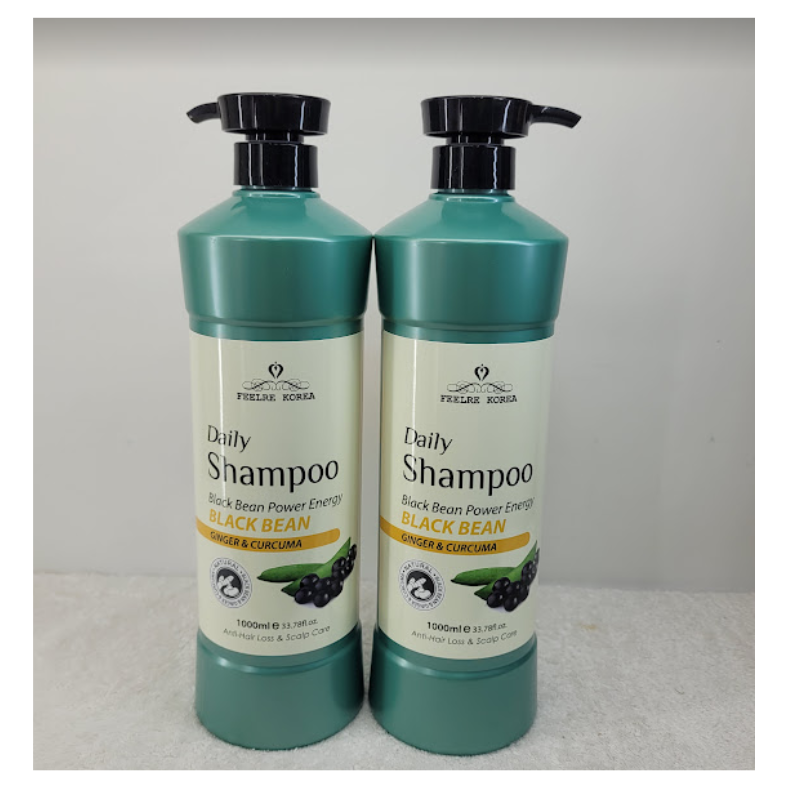 FEELRE KOREA 2 IN 1 BLACK BEAN DAILY SHAMPOO 1000ml ( Anti Hair Loss ...