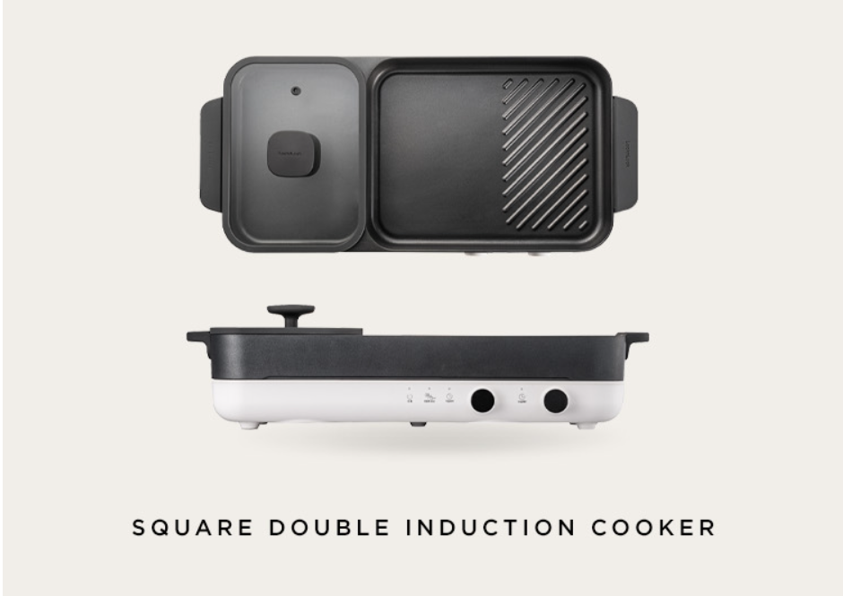 Locknlock Korea Slim Square 2 Induction - EJI326WT | Shopee Singapore