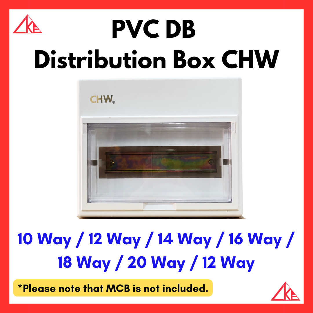 CHW PVC DB Distribution Box - Surface Mounting Box (10/12/14/16/18/20 ...