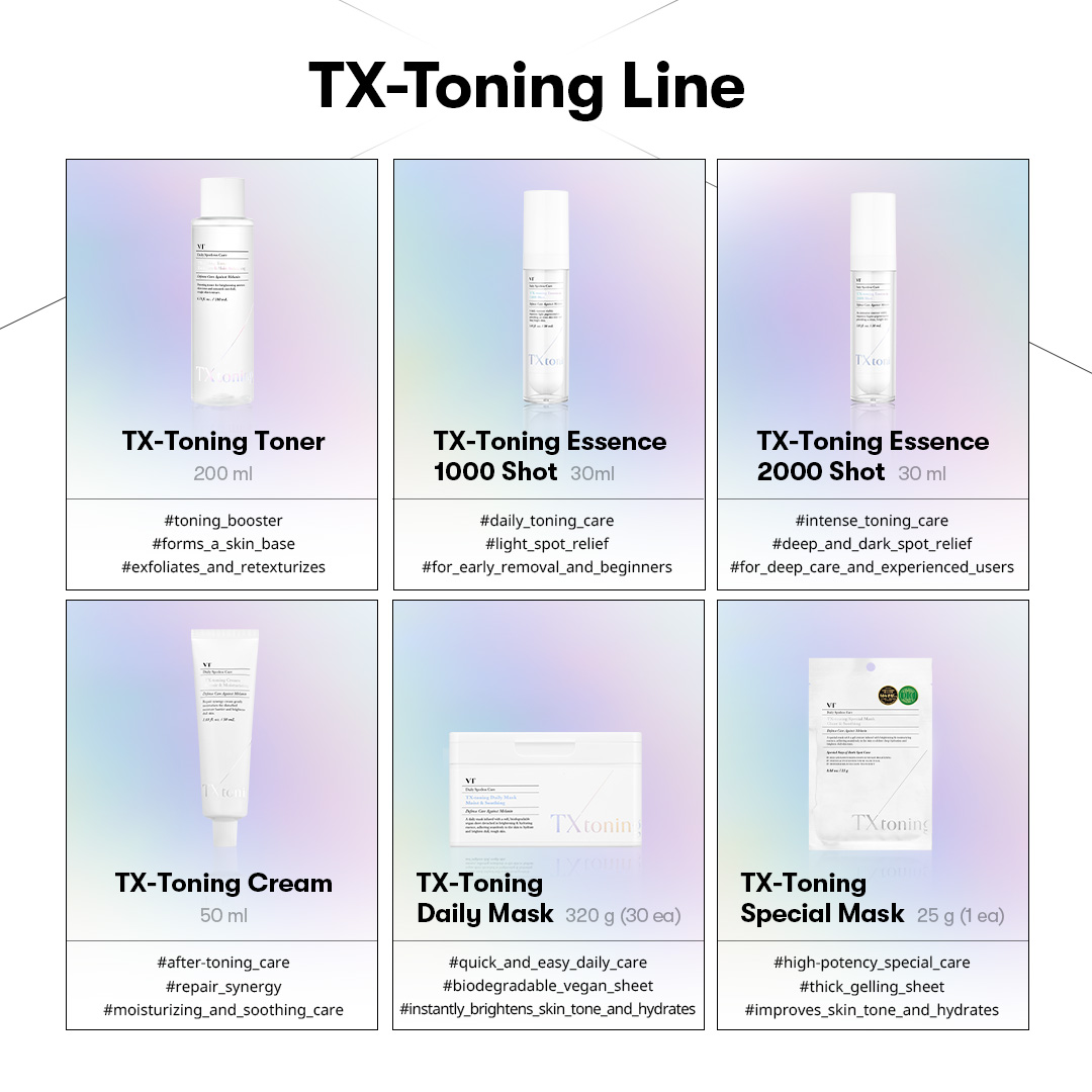 [VT] TX-Toning Essence 1000, 2000 30ml Tranexamic Acid, Melanin & Hyperpigmentation Dark Spot ...