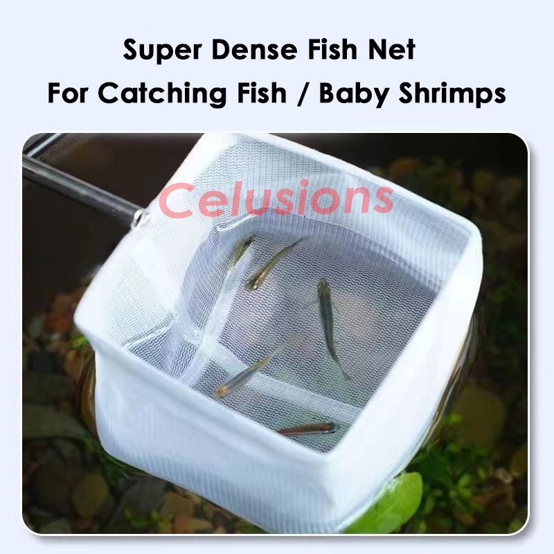 【SG Seller】 ️3D Retractable Stainless Steel Fish Net ️Aquarium Fish ...