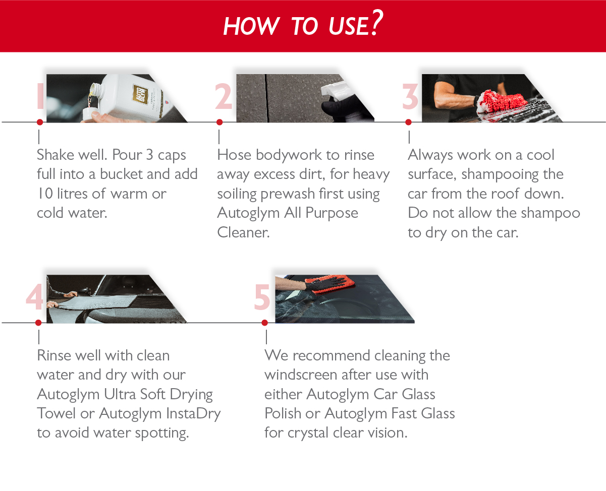 Autoglym Ceramic Wash & Protect 1L | Triple Action Car Shampoo Clean ...