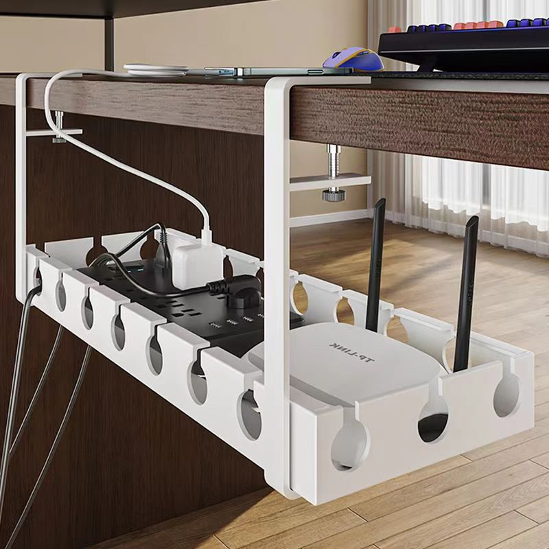 Extendable Under Desk Cable Organizer 43CM-74CM Under Desk Cable ...