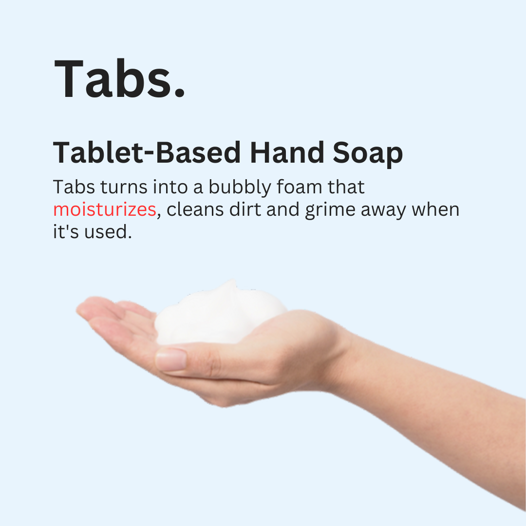 Tabs - MEGA SAVER Refillable Hand Soap Cleaning Effervescent Tablet ...