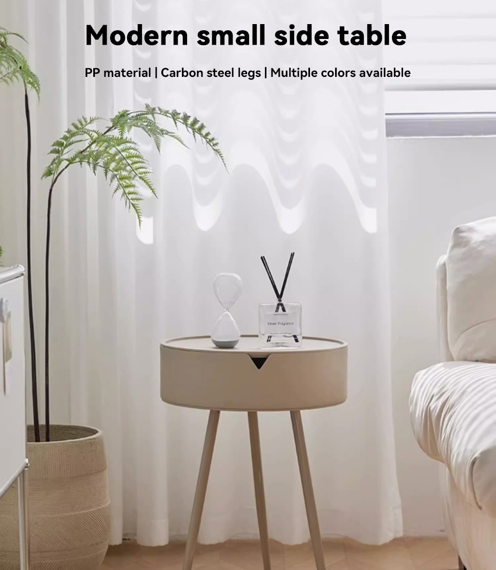 SG STOCK Nodic Side Table With Storage Basket Bedside Round Table Sofa Side Table | Shopee Singapore