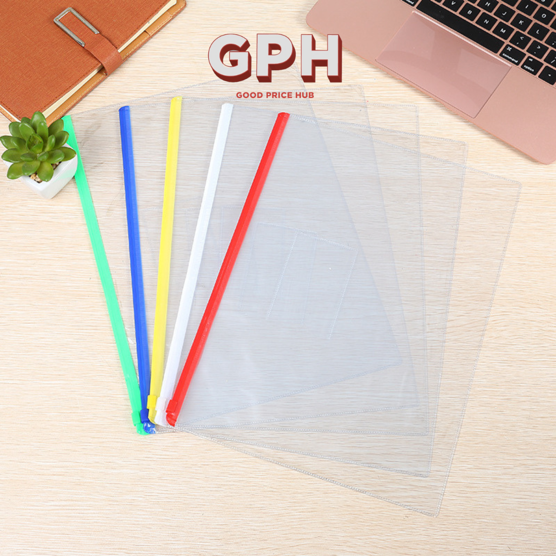 A4 Size Transparent Zipper File Bags / Waterproof Pouch File Bags ...