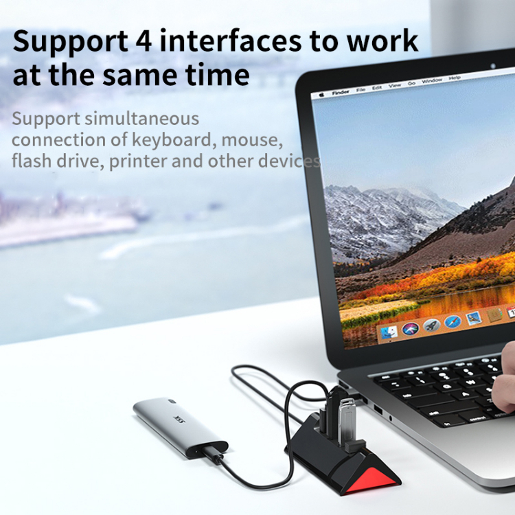 SSK SHU835 4 Port USB 3.0 Hub Splitter Multiport USB Hub Adapter Fast ...
