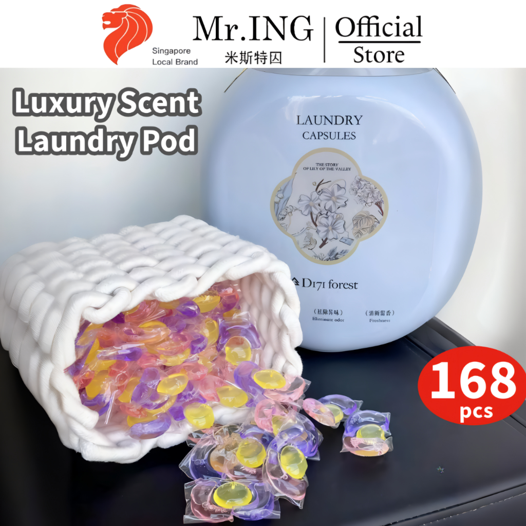 (168pcs) Mr.Ing Luxury Scented Premium Laundry Capsule Coco Fragrance ...