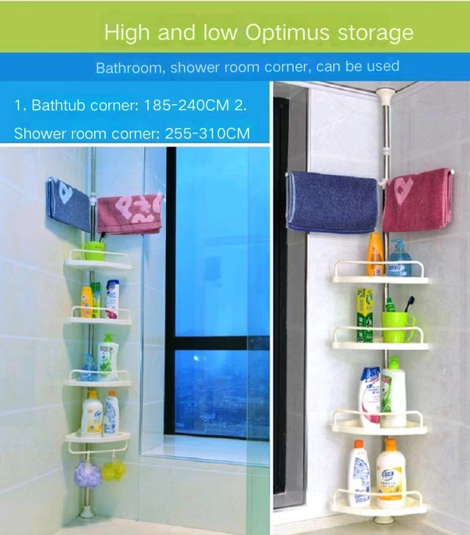 【Sg Stock】Bathroom Corner Rack Stainless Steel Multi-Layer Toilet ...