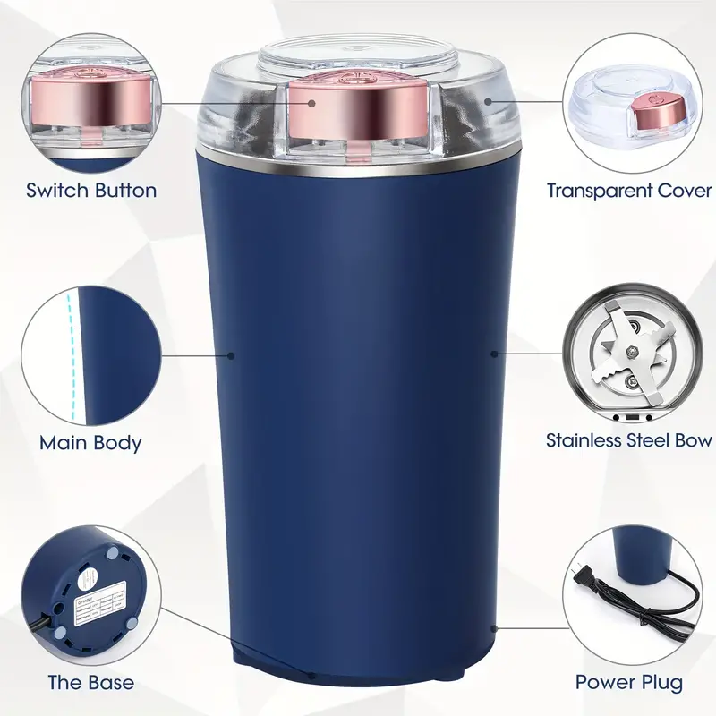 🇸🇬 [In Stock]Coffee Grinder Electric Portable Kitchen Bean Spice ...