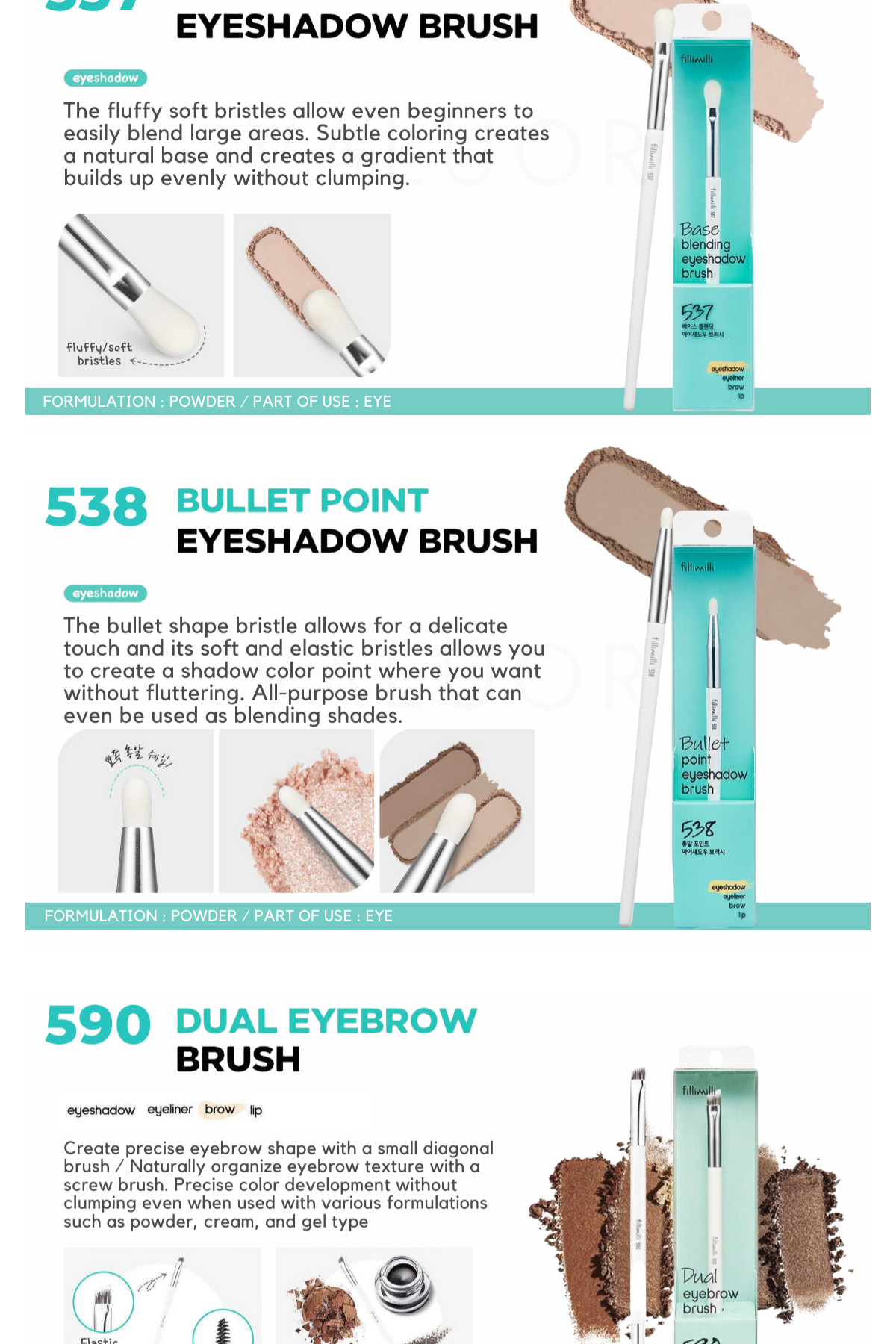 [Fillimilli] 🚀 Ready to Ship 🚀 Make Up Brush, Eyeshadow, Eye Make Up ...