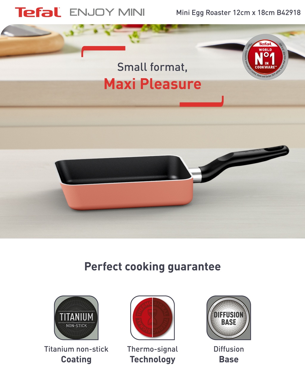 [Not For Sale] Tefal Enjoy Mini G6 Egg Roaster (12x18)cm (Austral red ...