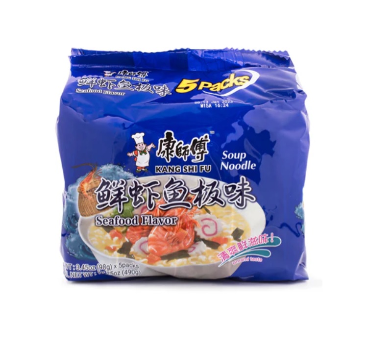 Kang Shi Fu 康师傅 Instant Noodles | 鲜虾鱼板味 Seafood Flavour | Shopee Singapore