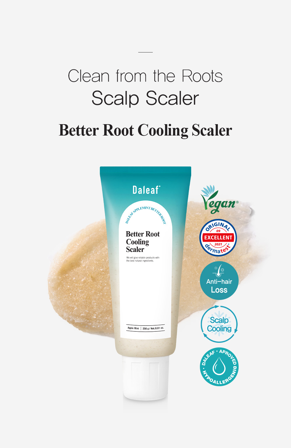 [Daleaf] Apple Mint Better Root Cooling Scaler 250g (Anti Hairloss ...