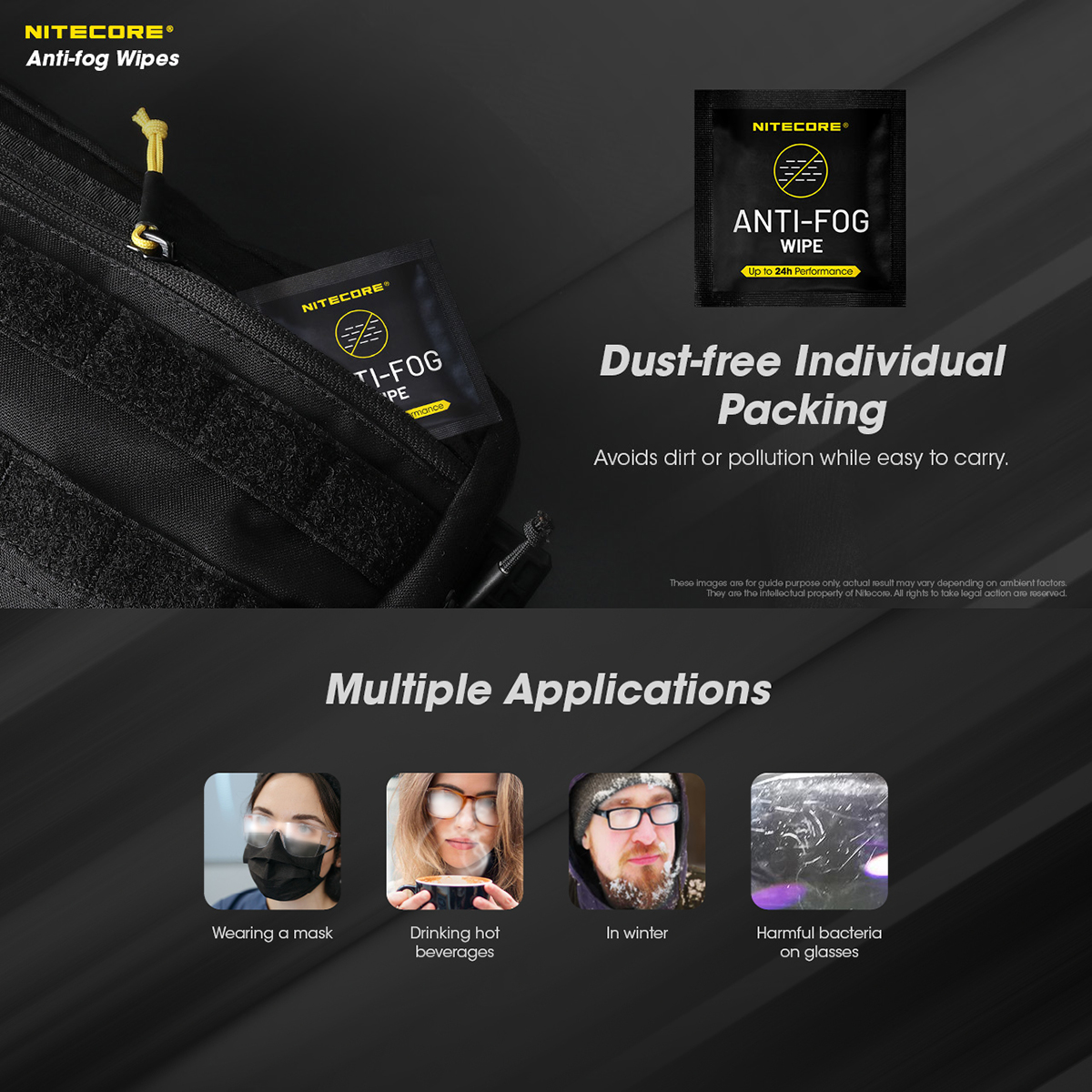 Nitecore NC-CK007 Anti-Fog Wipe (30 pcs) | Shopee Singapore