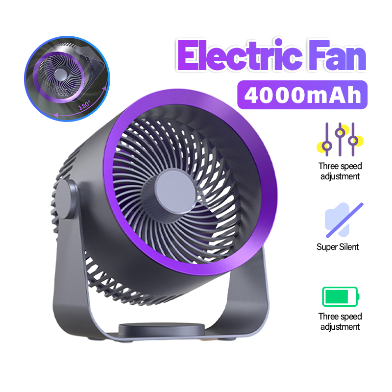 【1 Year Warranty】Wireless Air Circulator Fan Desktop bathroom ...