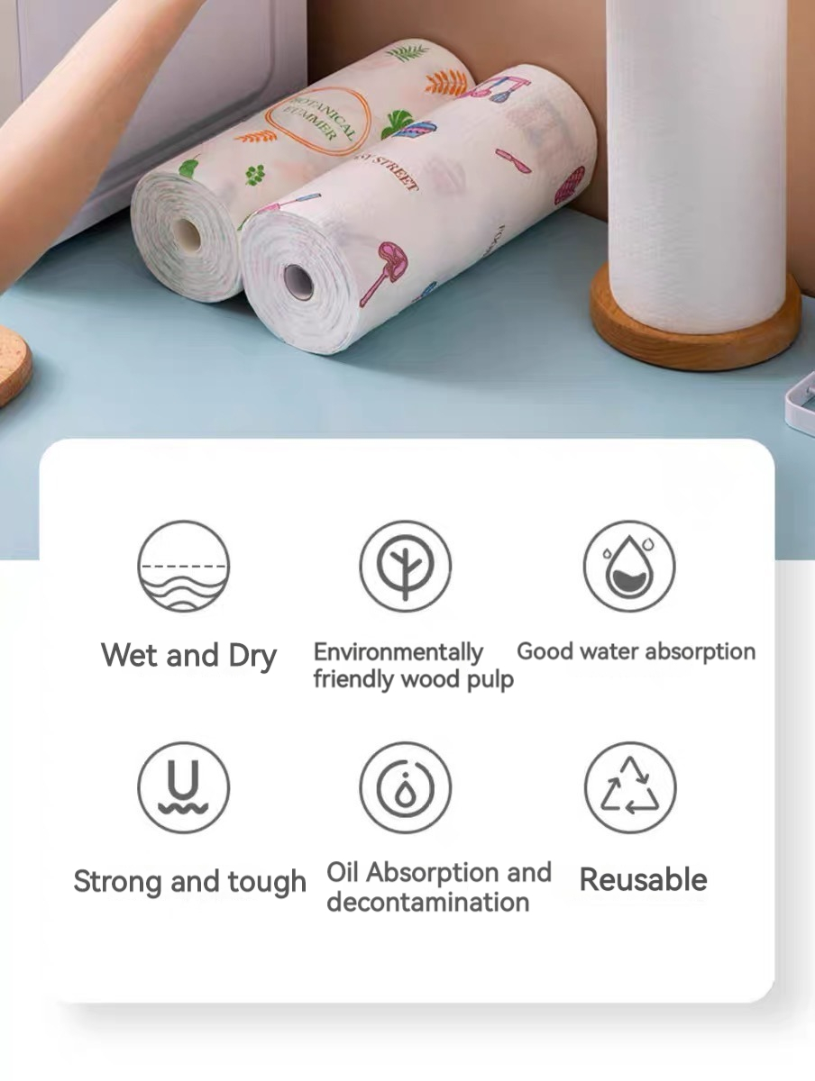 Disposable wiping cloth, disposable kitchen paper towel, disposable ...