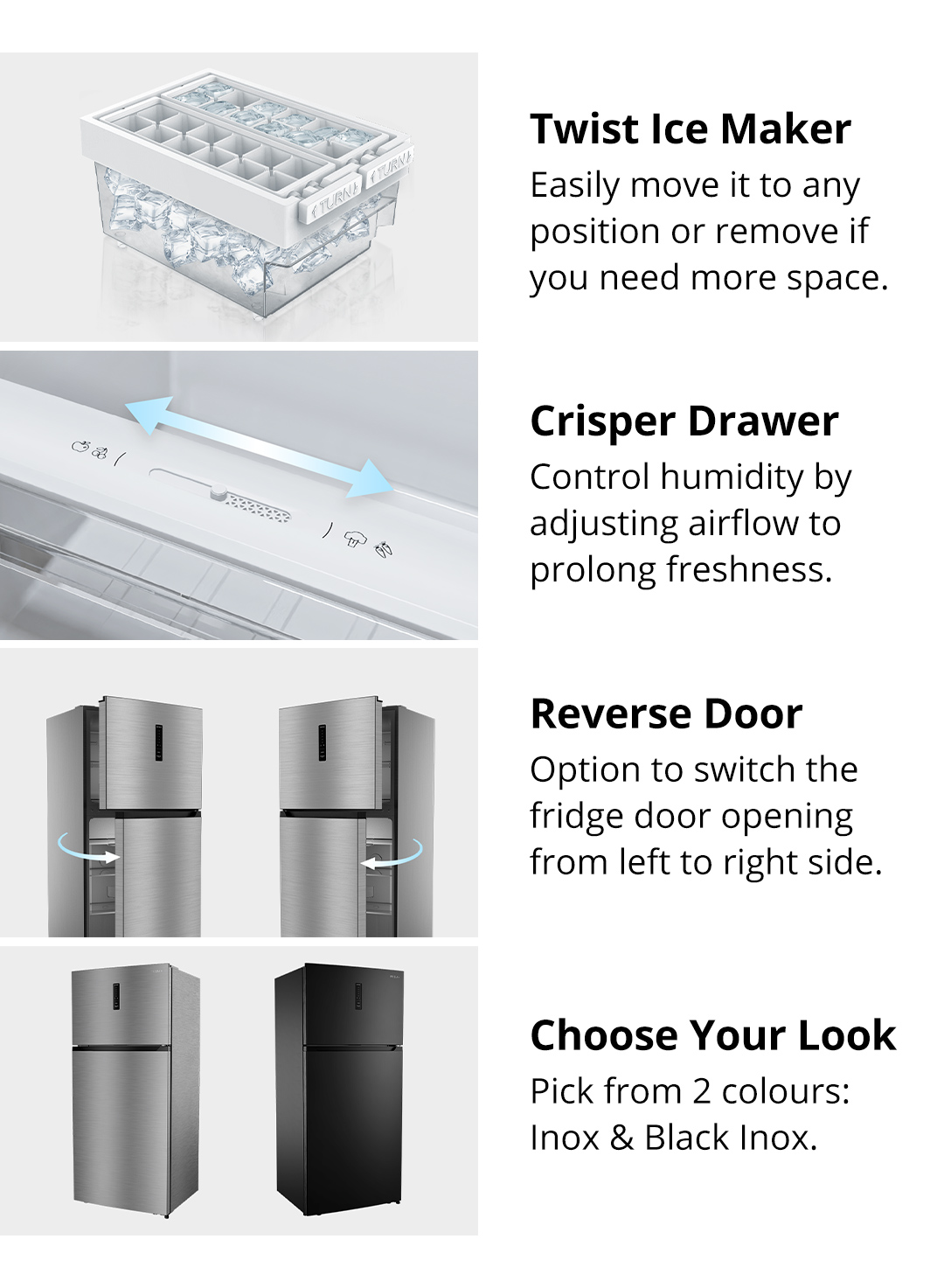 PRISM+ PureFresh TMF 640 | 640L Top Mount Freezer Refrigerator ...